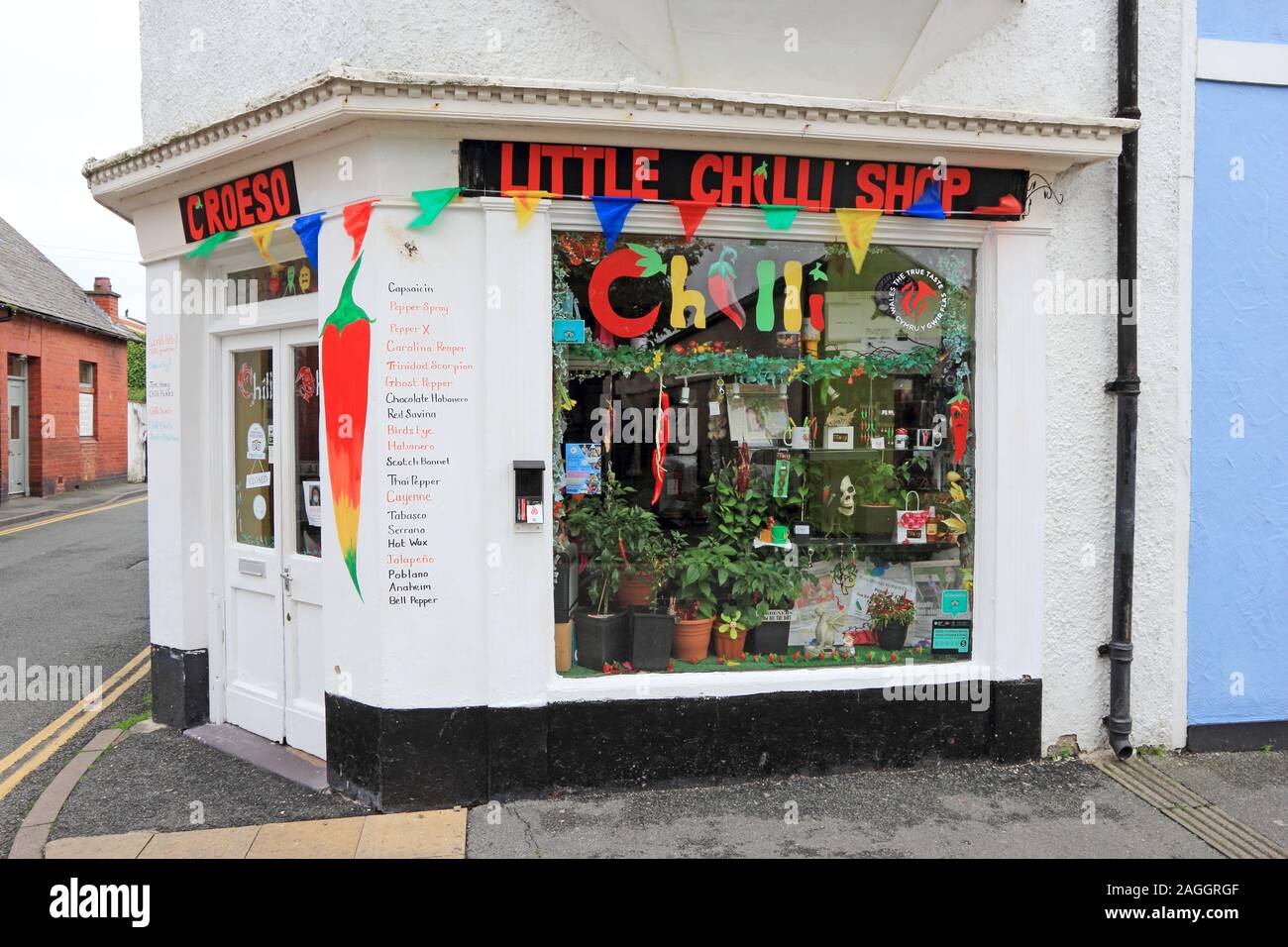 Little Chilli Shop, Beaumaris, Anglesey Stock Photo - Alamy