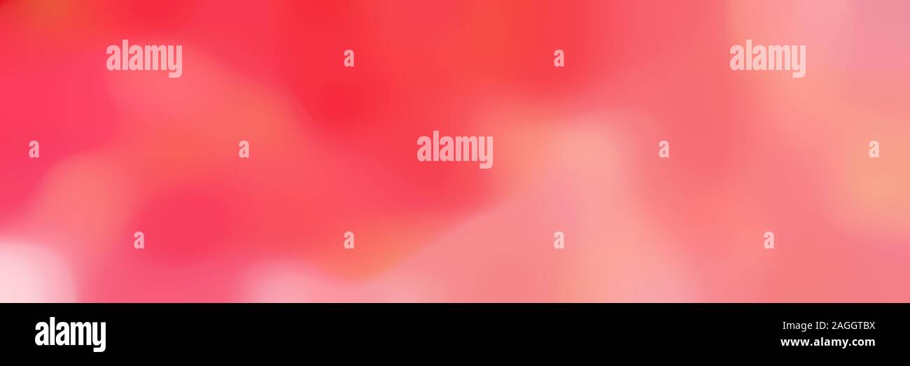 blurred bokeh horizontal background with pastel red, light pink and ...