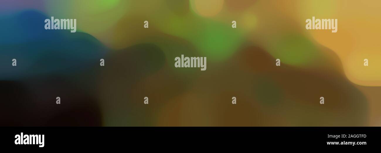 blurred horizontal background with dark olive green, peru and very dark ...