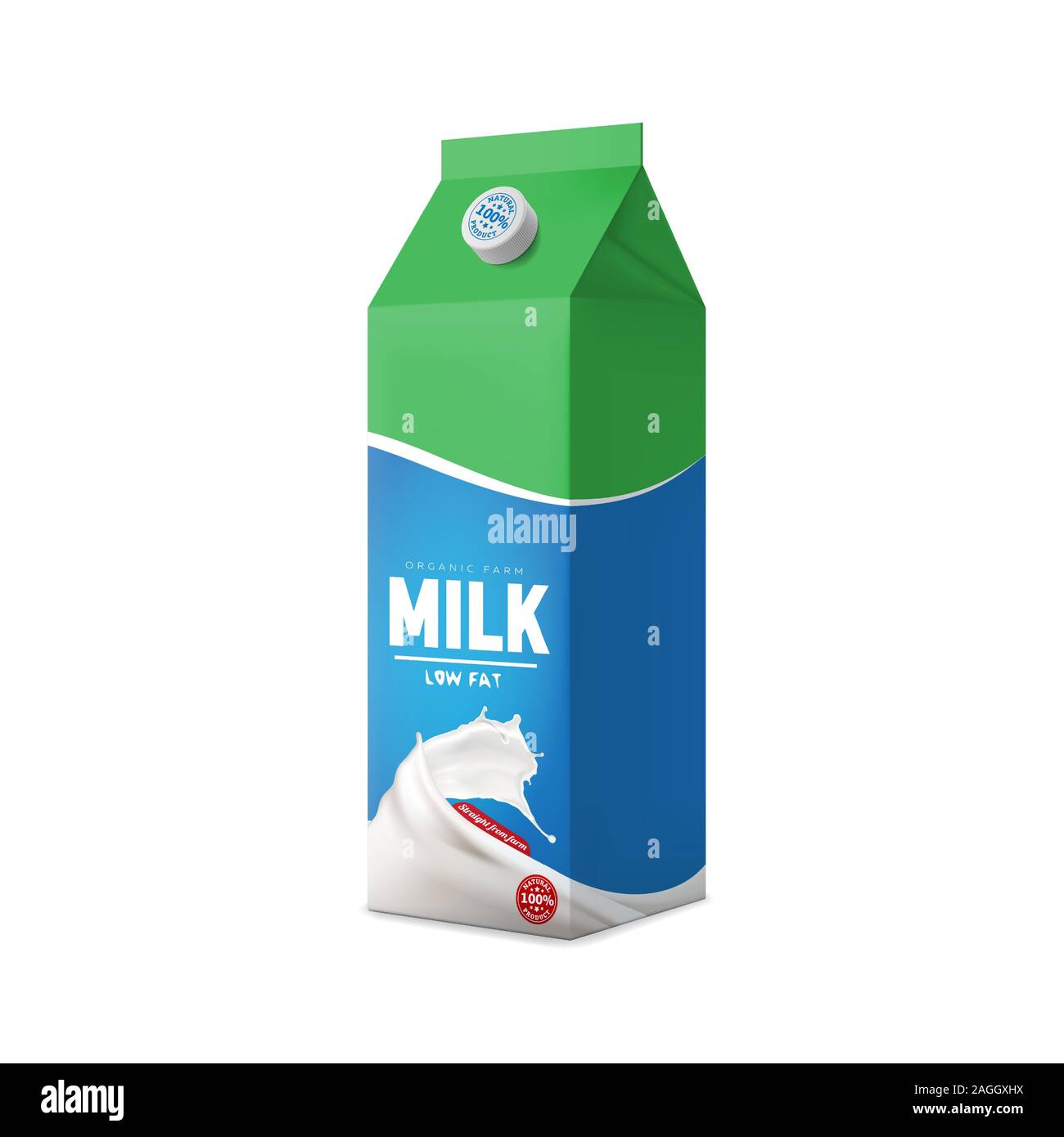 Milk packaging design Stock Vector Image & Art - Alamy