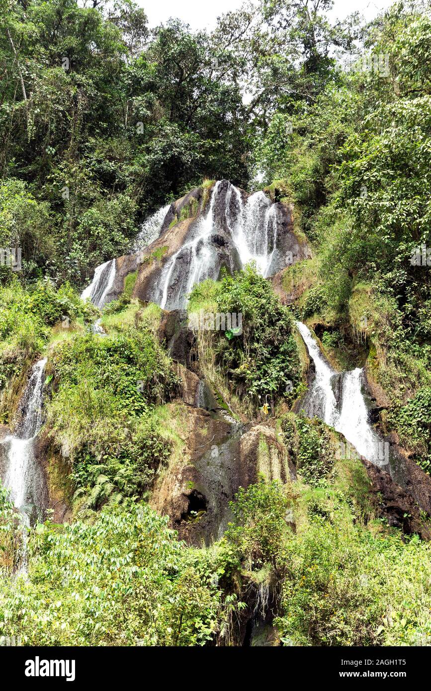 Cascades in Termales of Santa Rosa de Cabal in Risaralda, Colombia ...