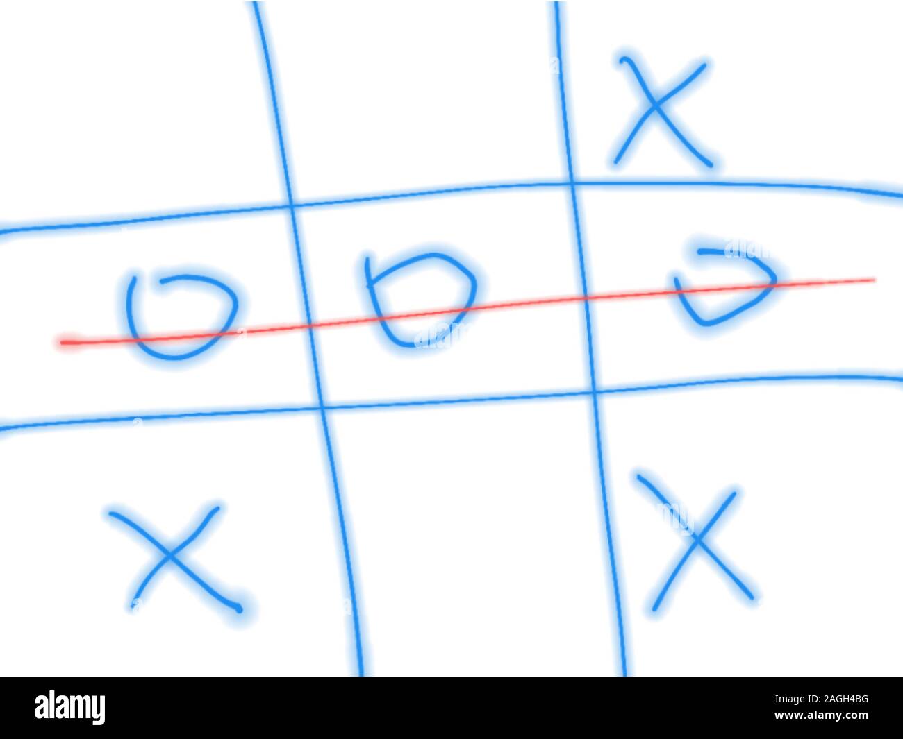 Noughts crosses game tic Cut Out Stock Images & Pictures - Alamy