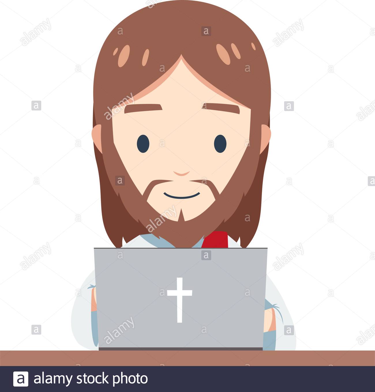 Cartoon Computer Mascot Cut Out Stock Images & Pictures - Alamy