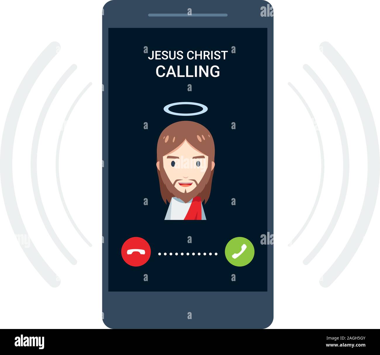 Cute Jesus is praying. Isolated Vector Illustration Stock Vector Image ...