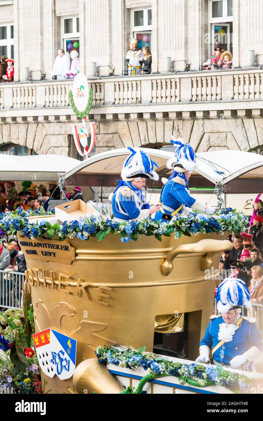 Cologne, Germany - February 12, 2018 : Rosenmontag Parade ( the rose ...