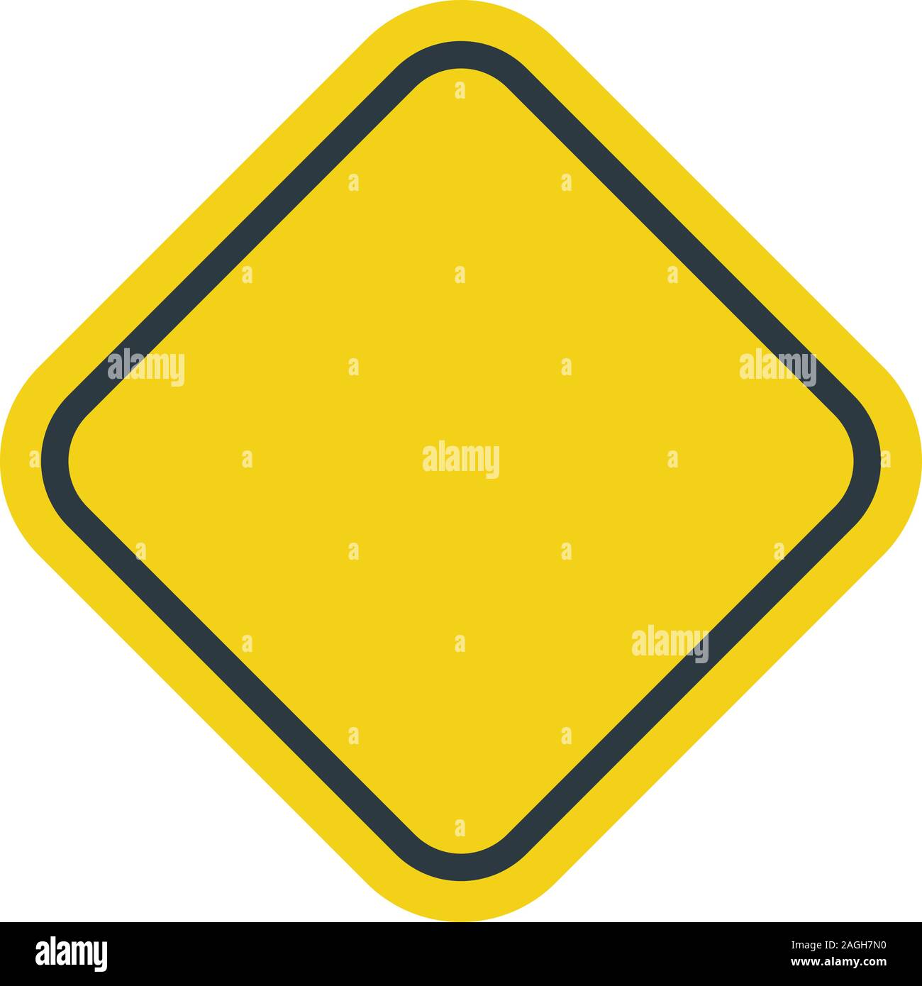 Blank Square Warning Sign. Vector Illustration Stock Vector Image & Art ...