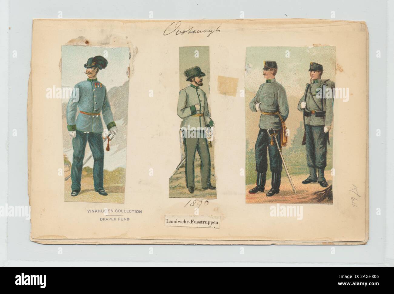 Ownership : Draper Fund Austrian Landwehr infantry, officers, full ...