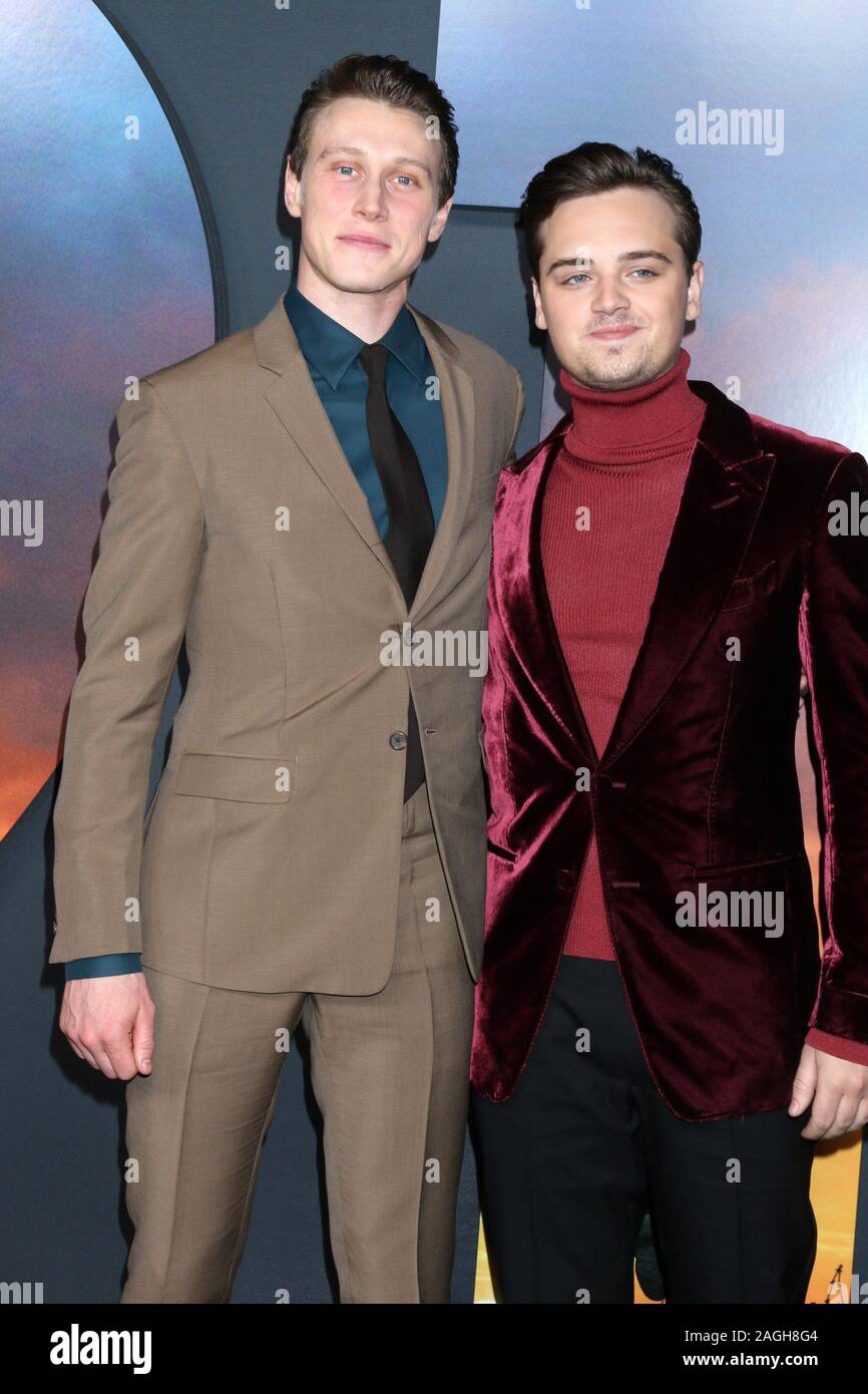 Hollywood, CA. 18th Dec, 2019. George MacKay, Dean-Charles Chapman at ...