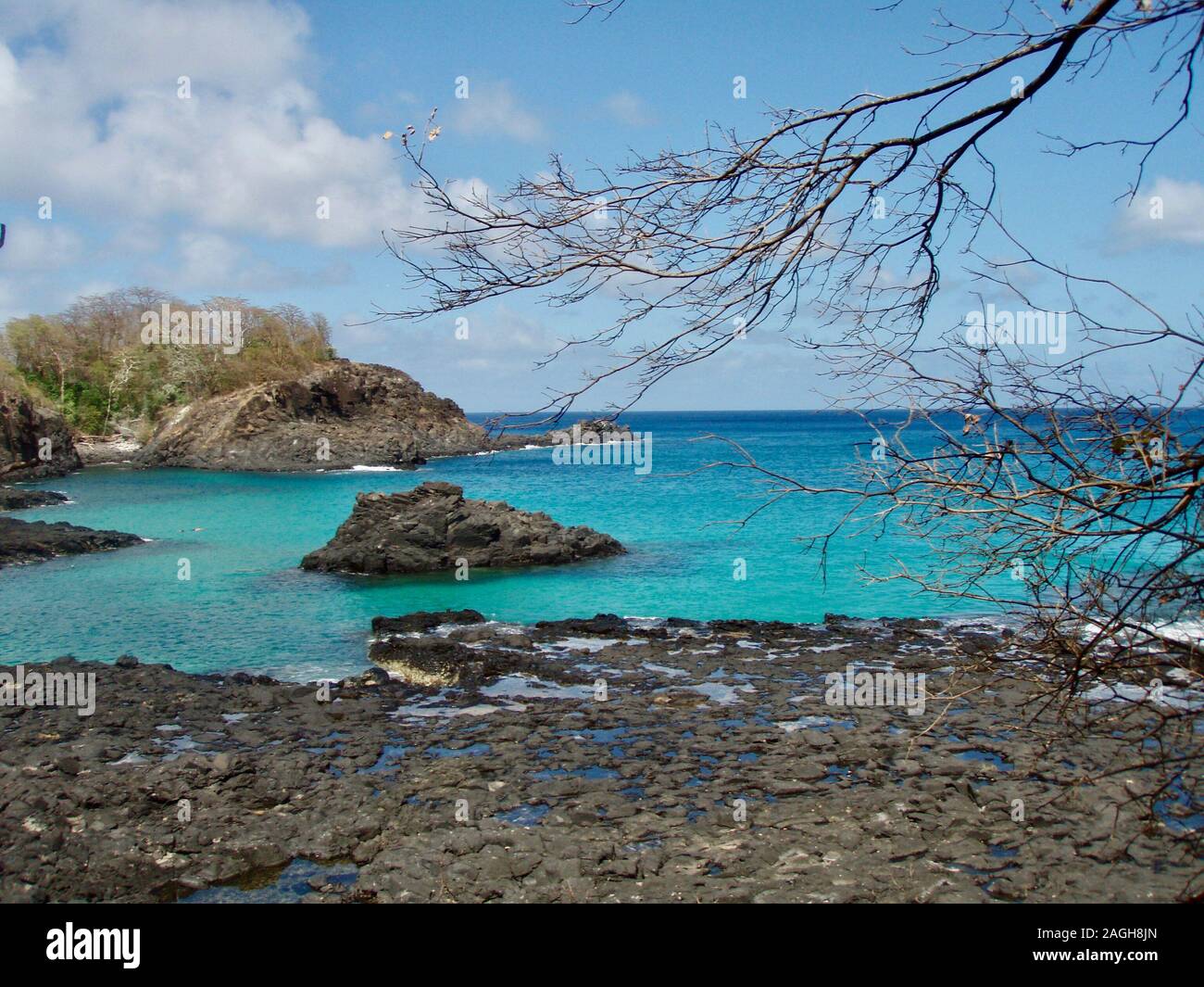 Beautiful landscape beach in The Fernando de Noronha Island, Brazil ...