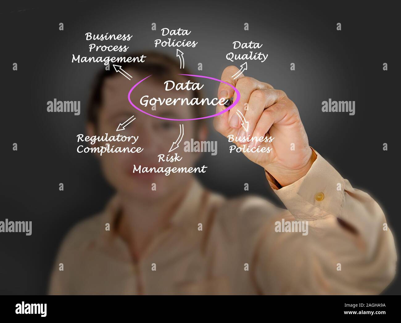 Diagram of Data Governance Stock Photo - Alamy