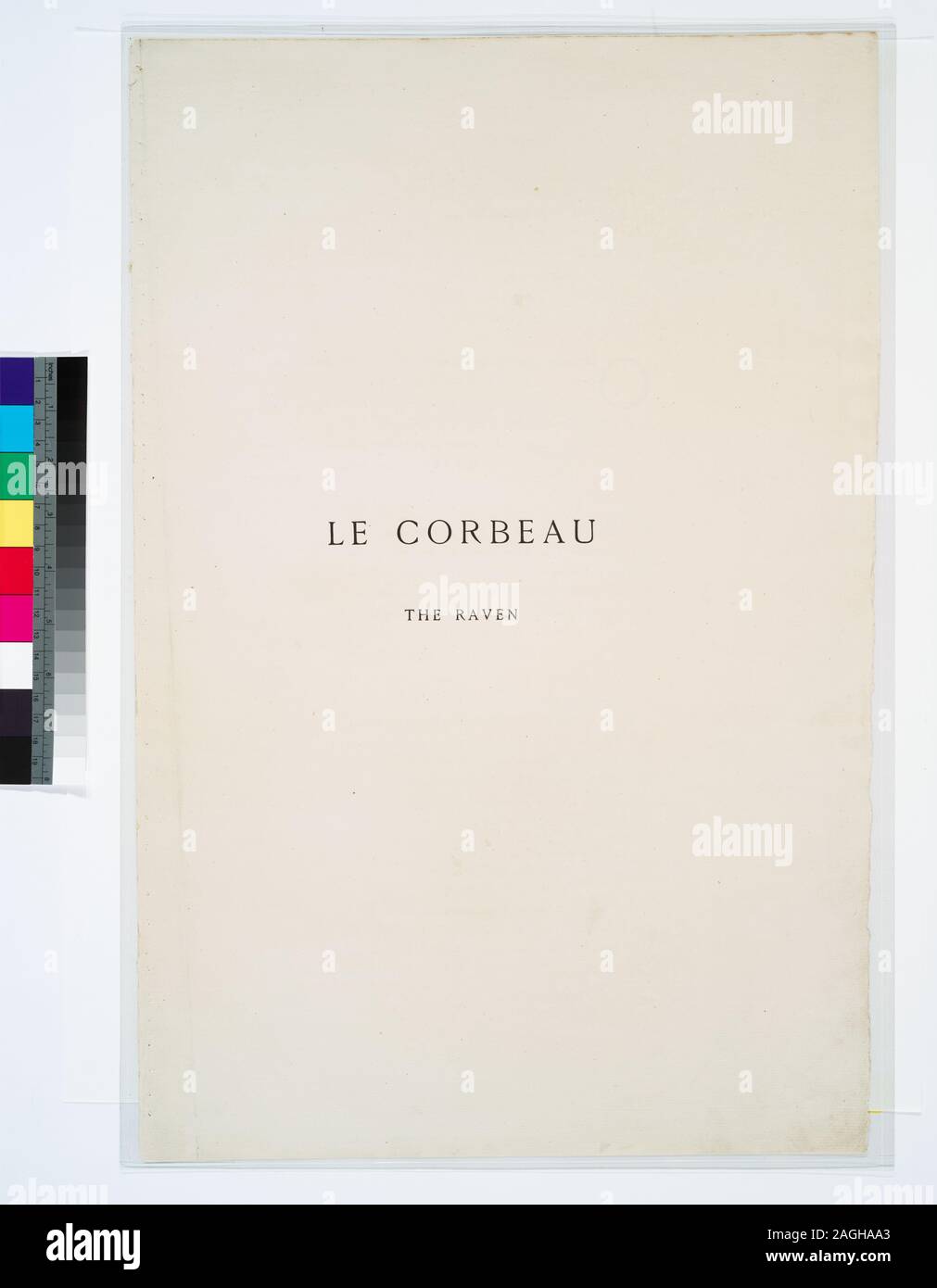 "Le Corbeau (The Raven Stock Photo - Alamy