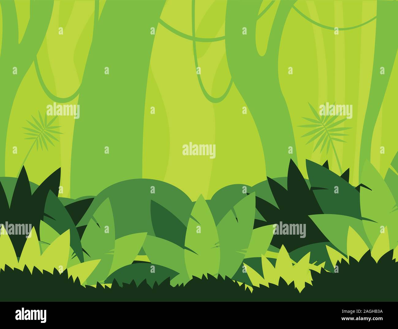 Forest cartoon Background. Vector Illustration Stock Vector Image & Art ...
