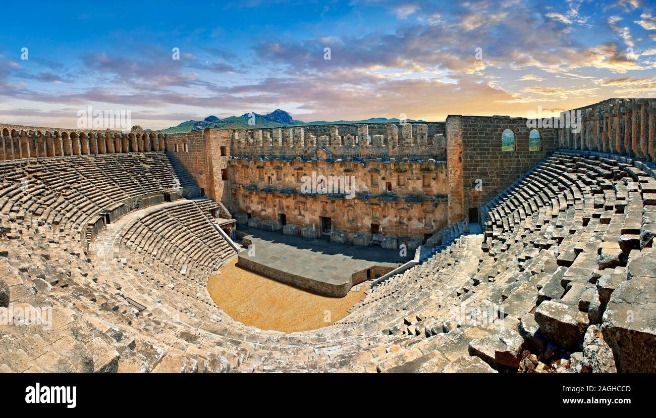 Picturesque aspendos ampitheatre hi-res stock photography and images ...