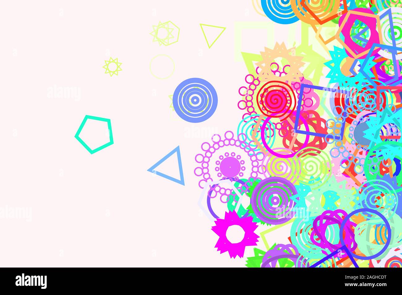 Abstract geometric pattern, colorful & artistic shapes for graphic ...