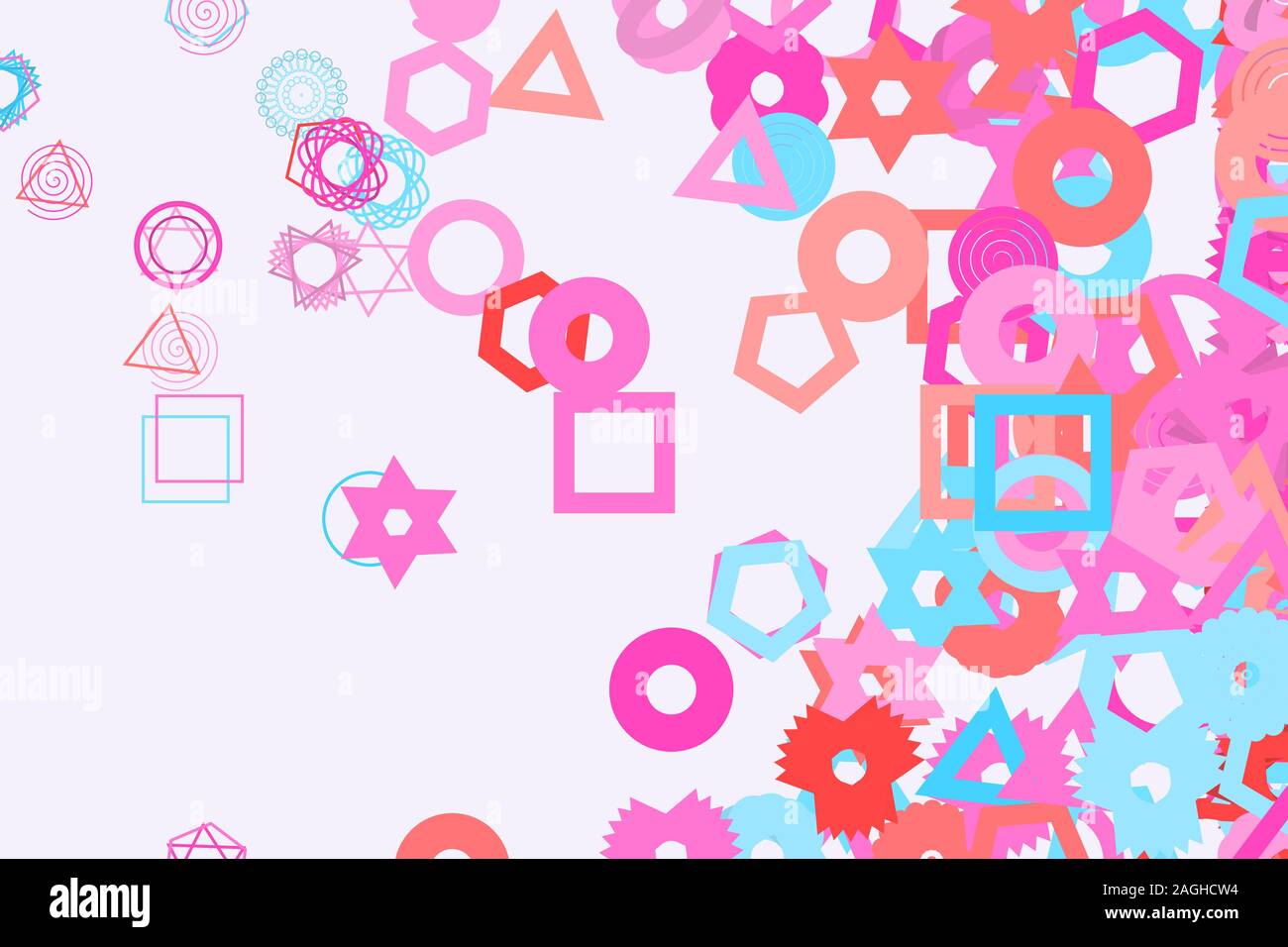 Abstract geometric pattern, colorful & artistic shapes for graphic ...