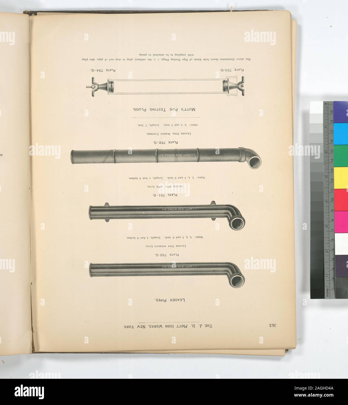 Leader Pipes ; Mott's Pipe Testing Plugs.; Leader Pipes ; Mott's Pipe ...