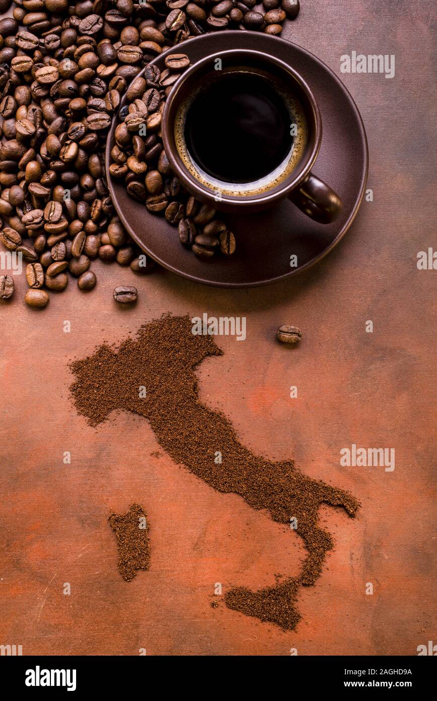 Food map italy hi-res stock photography and images - Alamy