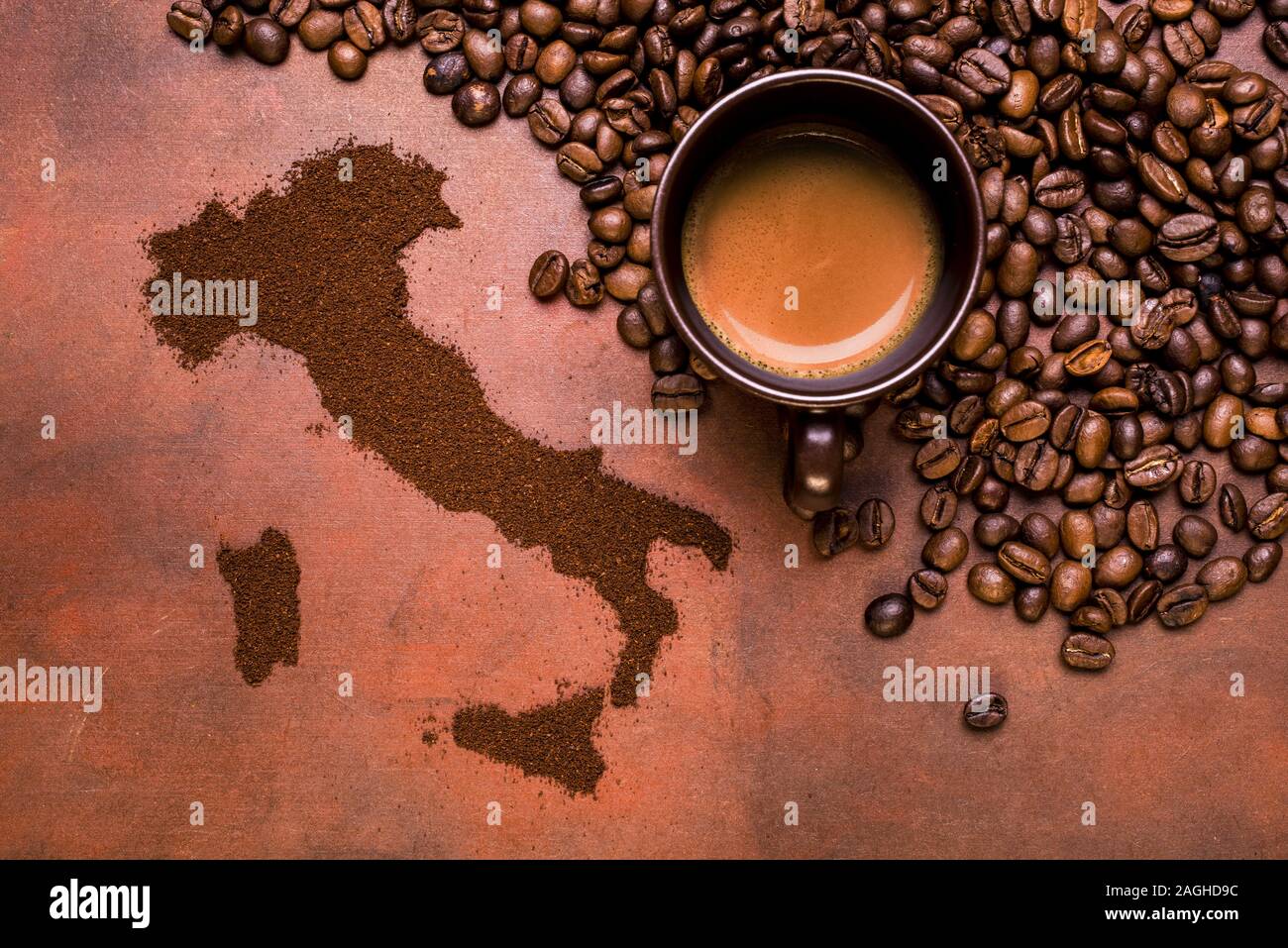 Food map italy hi-res stock photography and images - Alamy