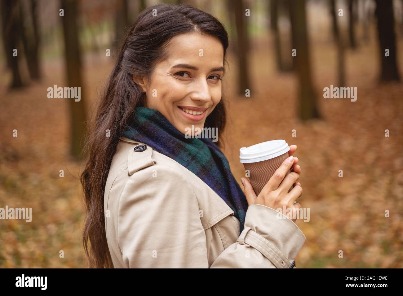 Portrait of cute female person that posing on camera Stock Photo - Alamy