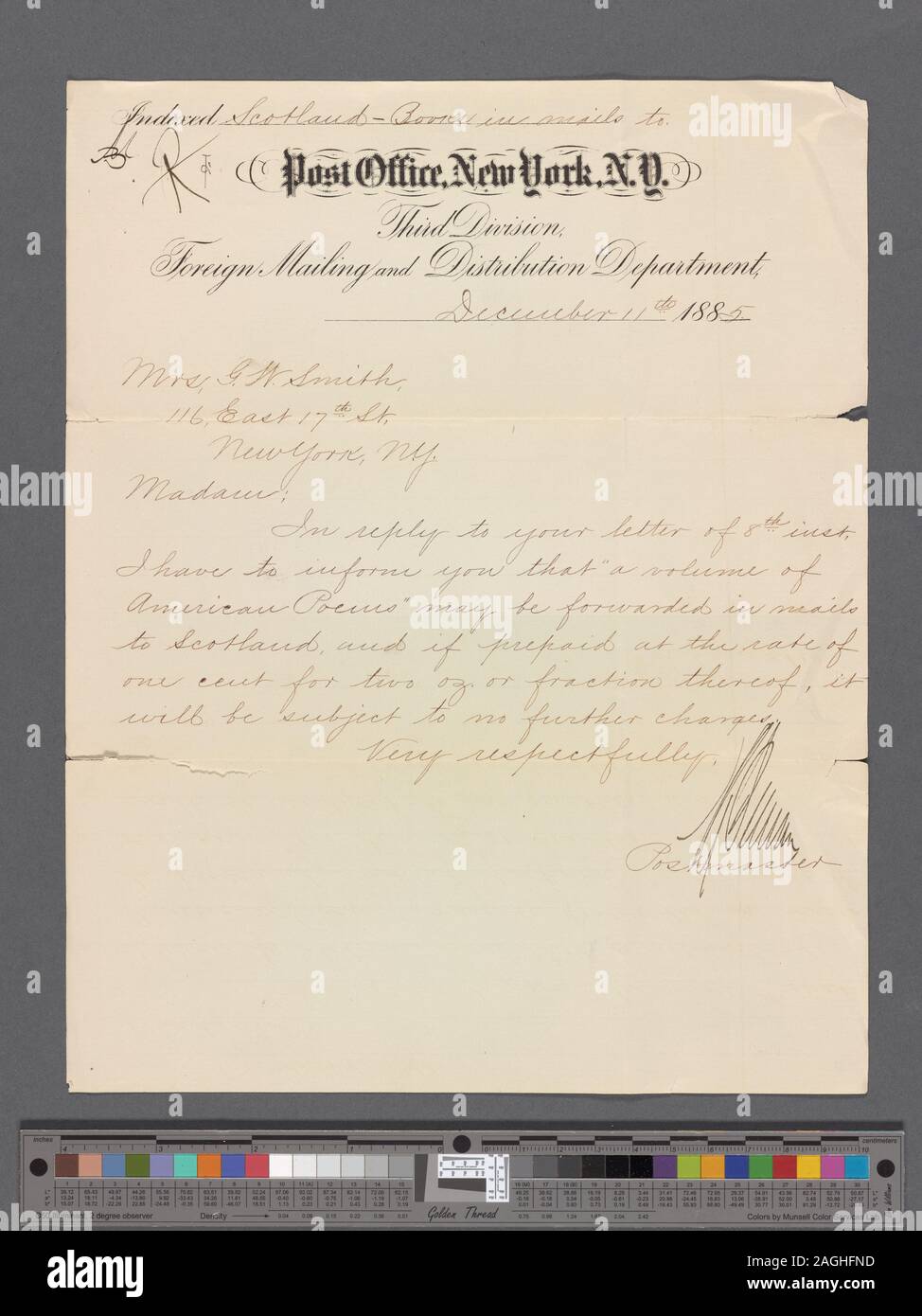 Archived letters hi-res stock photography and images - Alamy