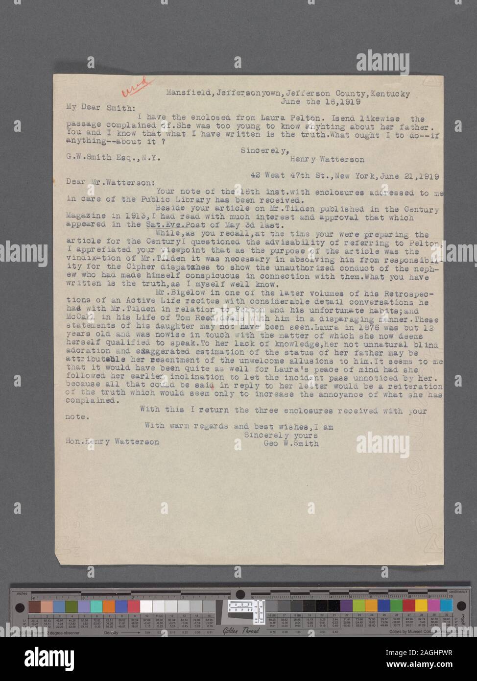 Letters received; Letters received Stock Photo - Alamy