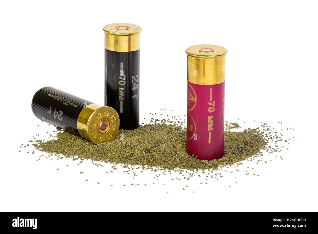 Bullet shells isolated, with shot Stock Photo - Alamy