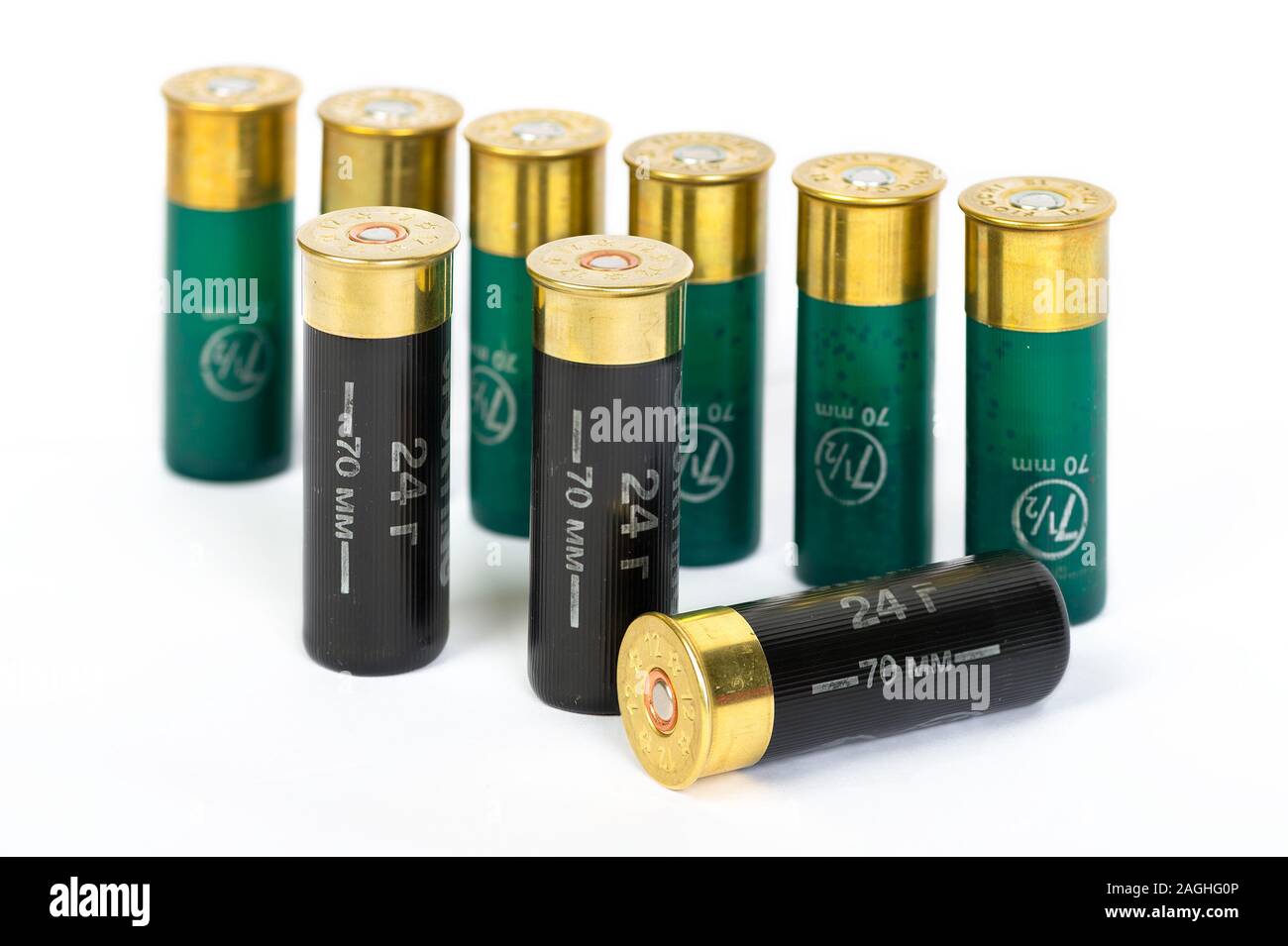 Bullet shells isolated, with shot Stock Photo - Alamy