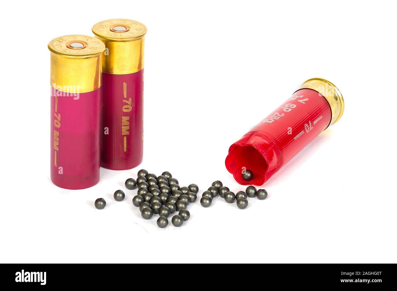 Bullet shells isolated, with shot Stock Photo - Alamy