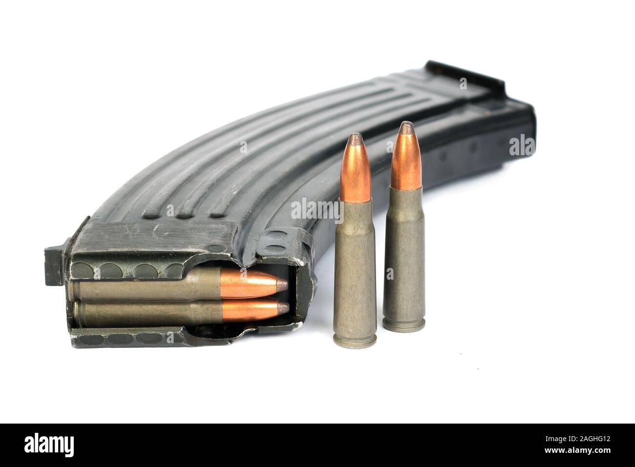 Bullet shells isolated, with shot Stock Photo - Alamy