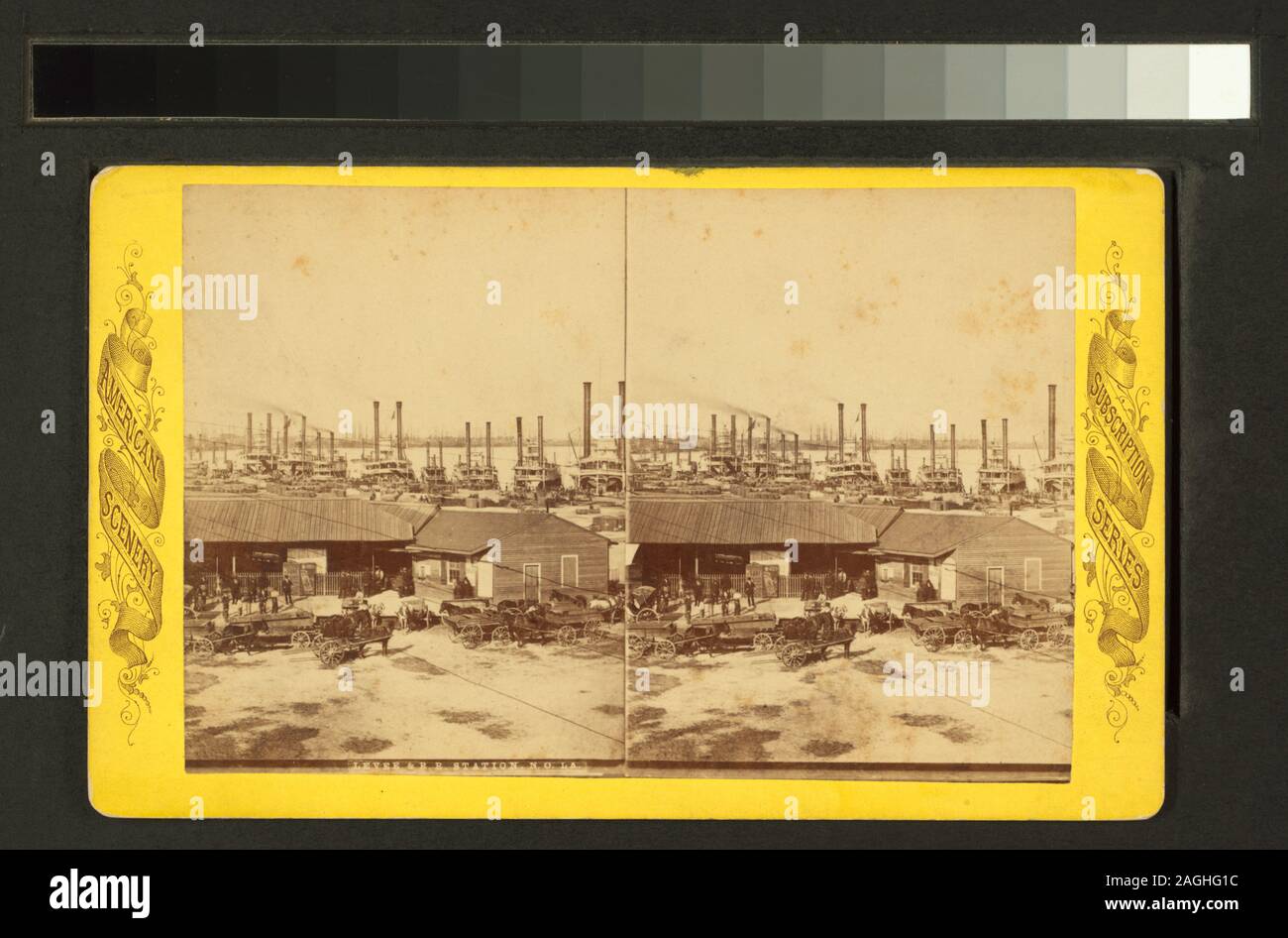 Levee and RR station, NO La Levee and R.R. station, N.O. La.; Levee and ...