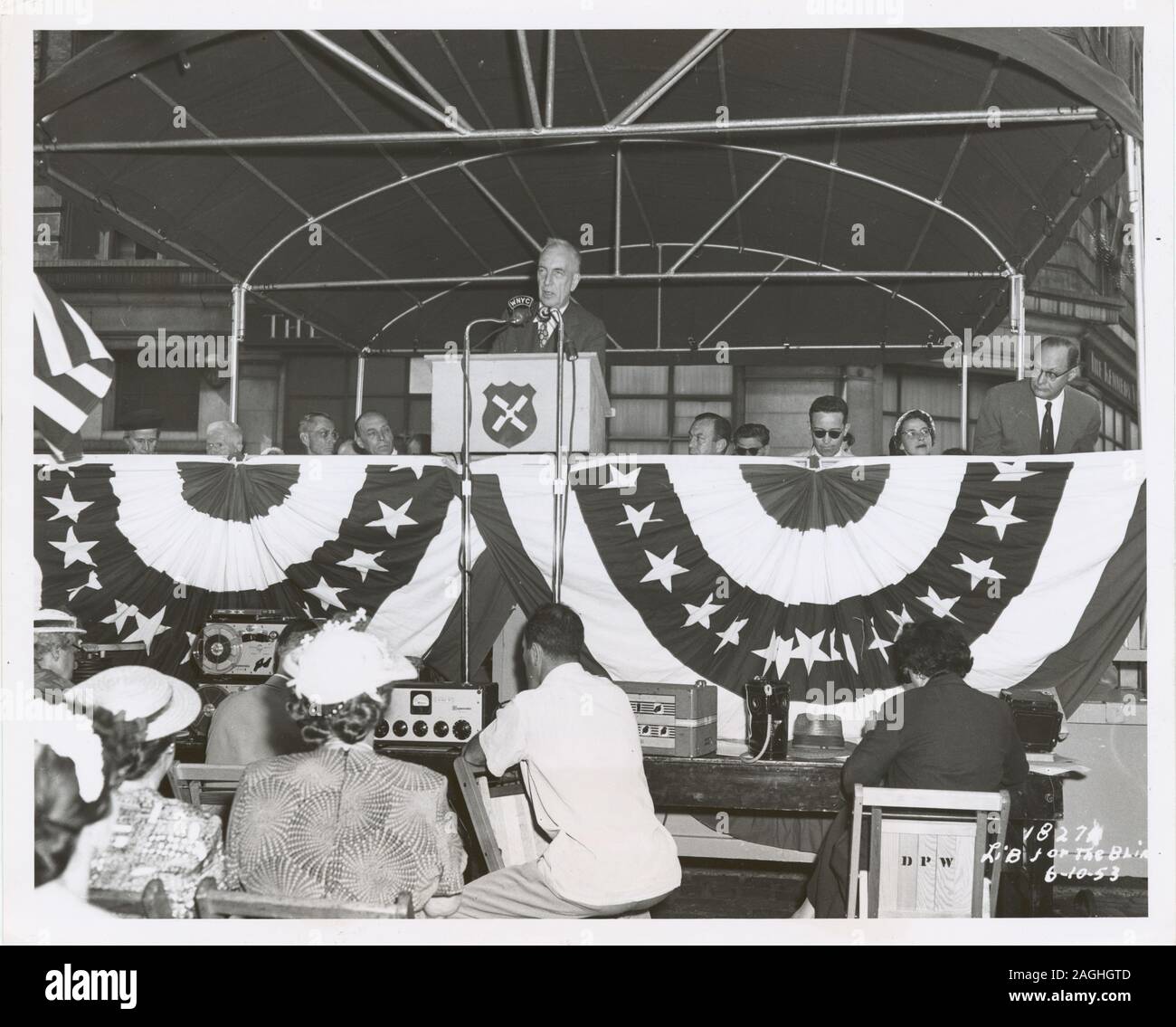 D.P.W., photographer; Library for the Blind, Dedication: Mr. Morris ...