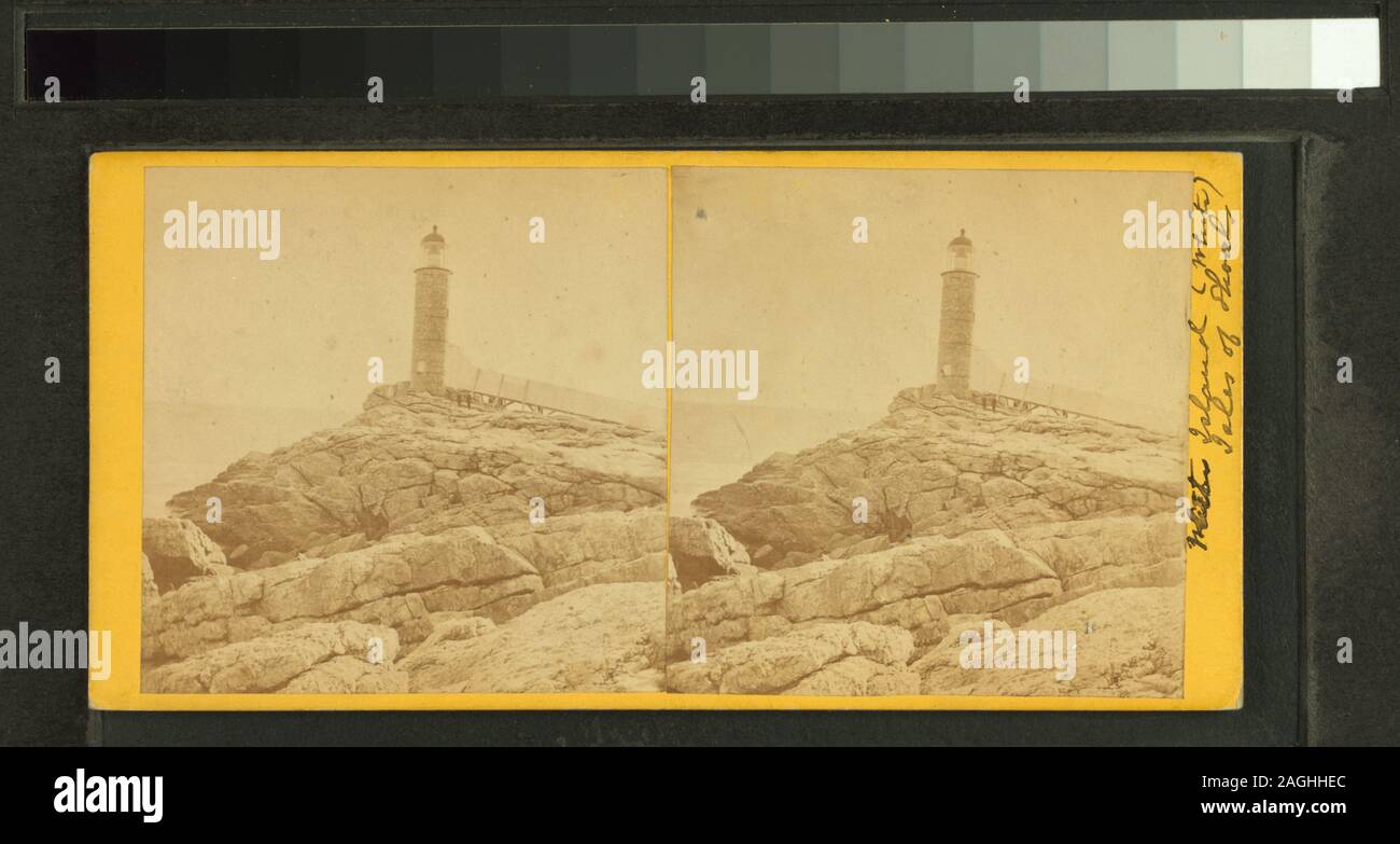 Light House, White Island, East side, Isles of Shoals Light House ...