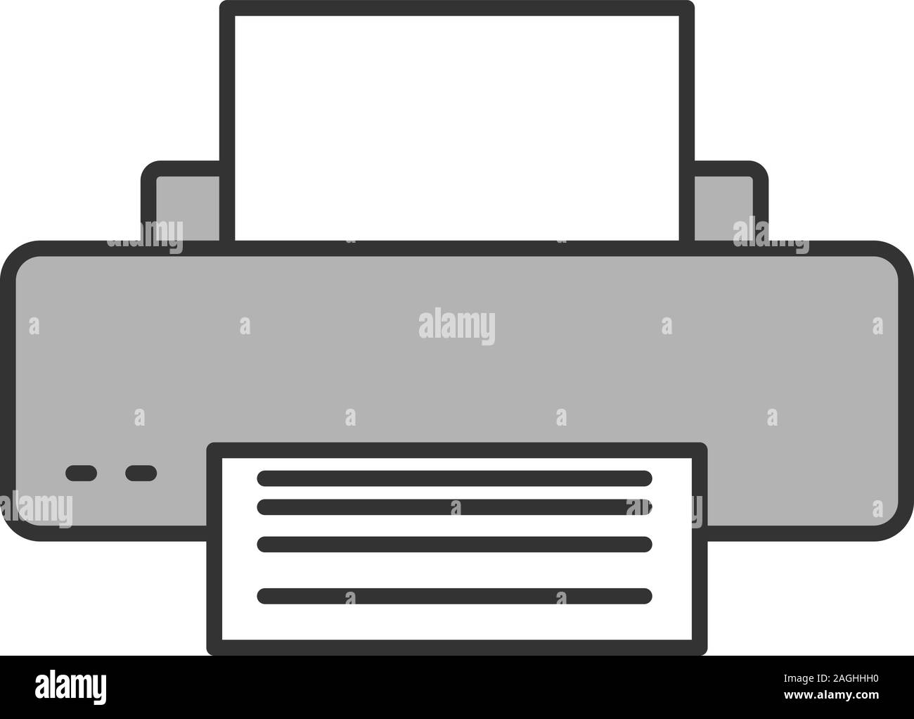 Printer color icon. Printing machine. Isolated vector illustration ...