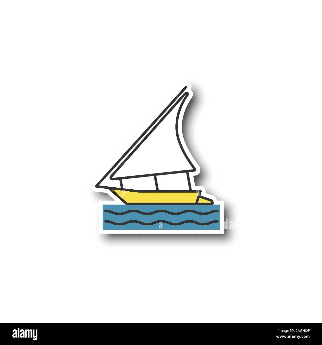 Felucca boat Stock Vector Images - Alamy