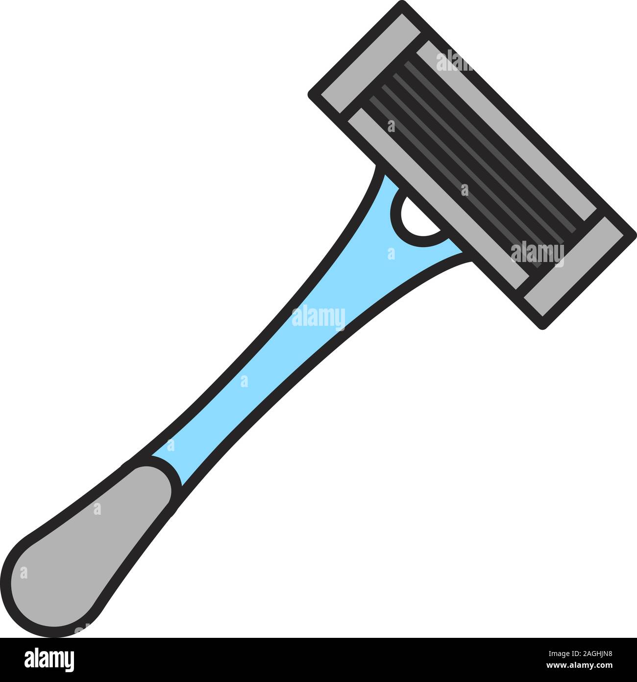 Razor color icon. Shaving tool. Isolated vector illustration Stock ...