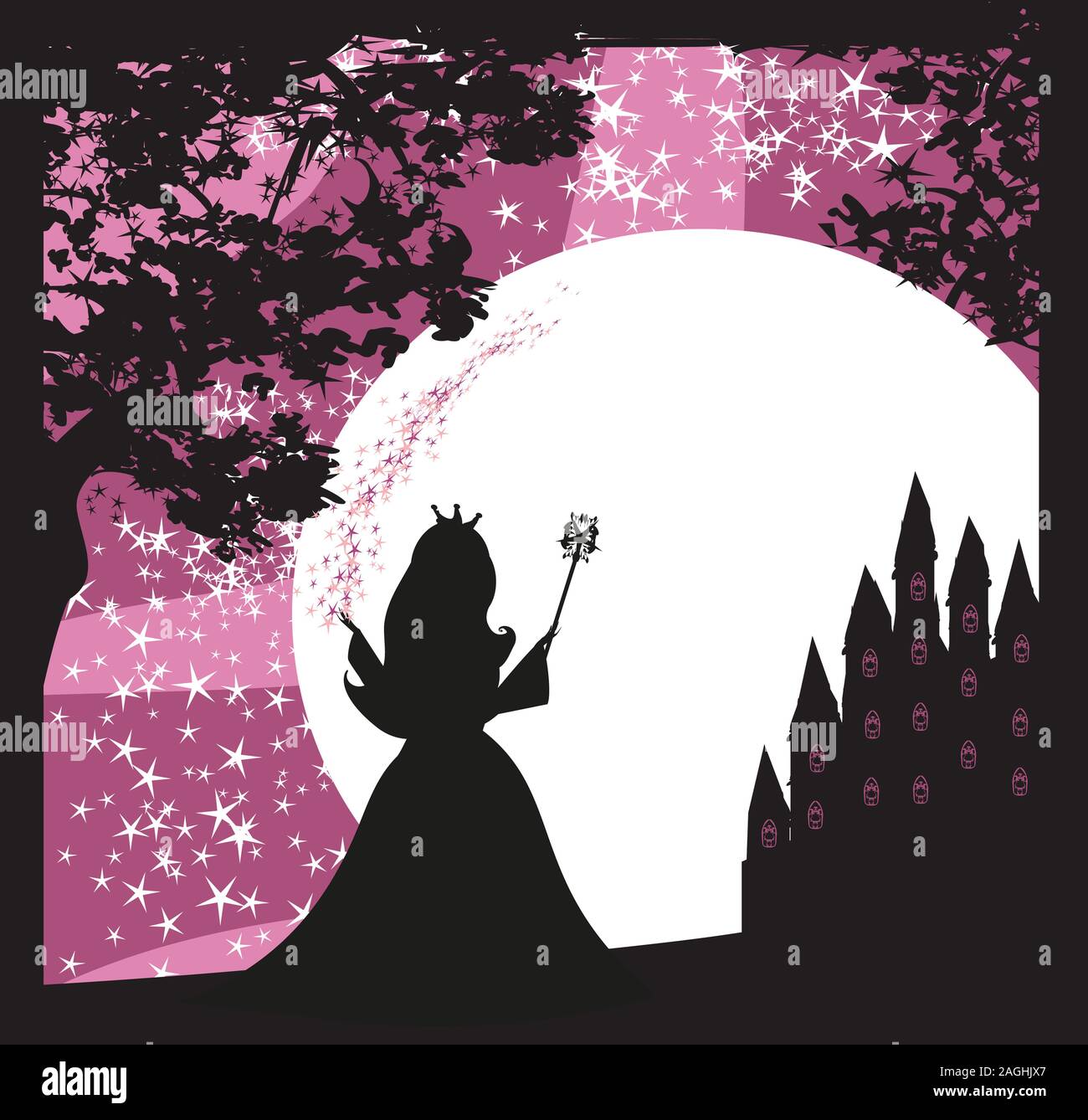 Magic Fairy Tale Princess Castle Stock Photo - Alamy