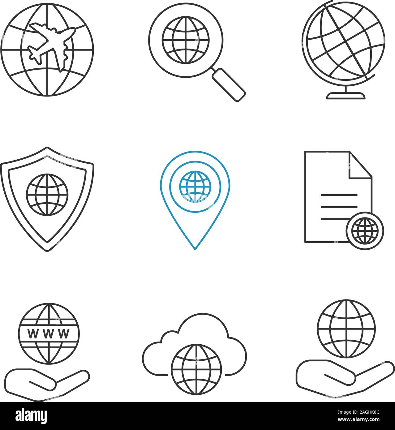 Cloud map symbols Stock Vector Images - Alamy