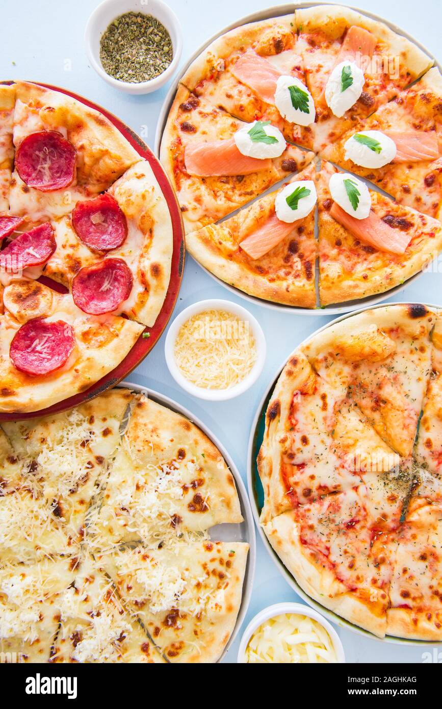 Types of pizza hi-res stock photography and images - Alamy