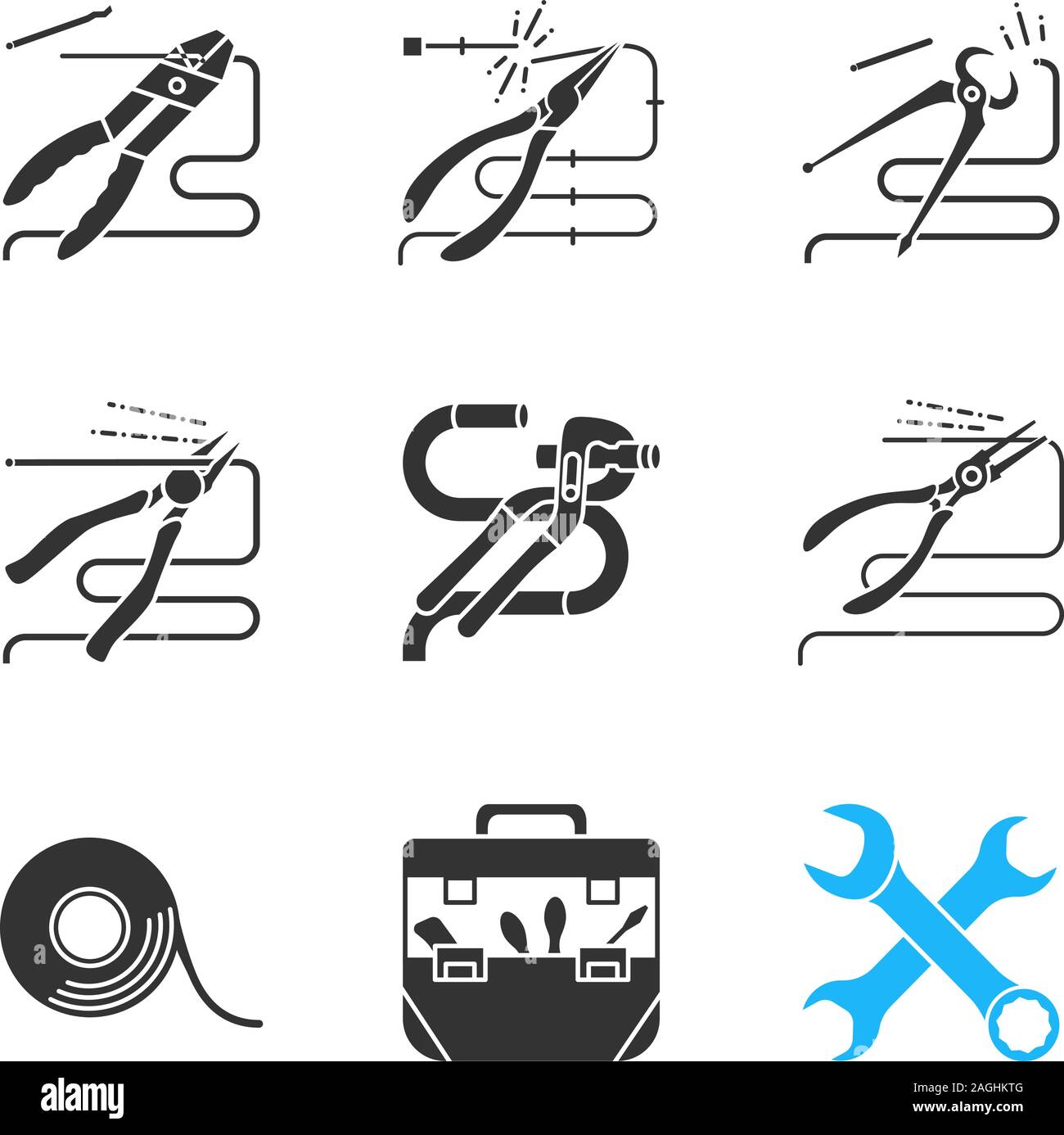 Insulating tongs Stock Vector Images - Alamy