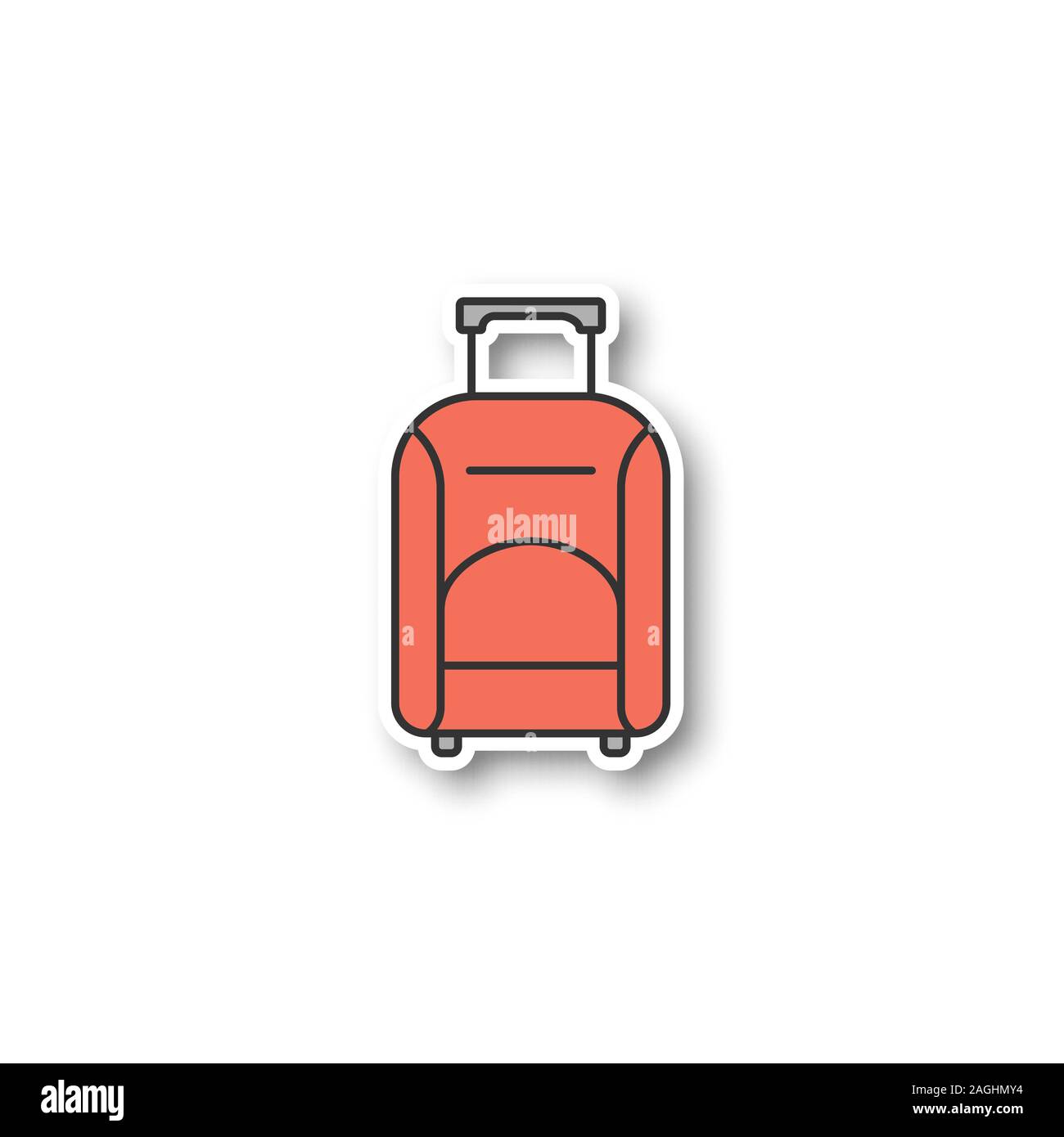 Wheeled case suitcase Stock Vector Images - Alamy