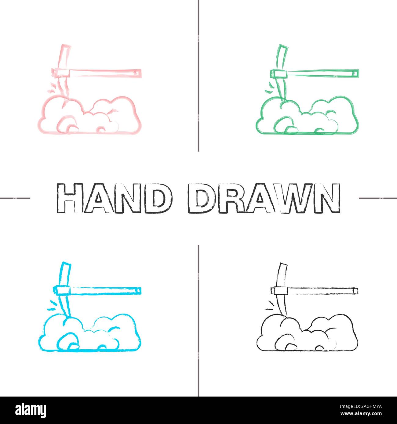 Breaking rocks Stock Vector Images - Alamy