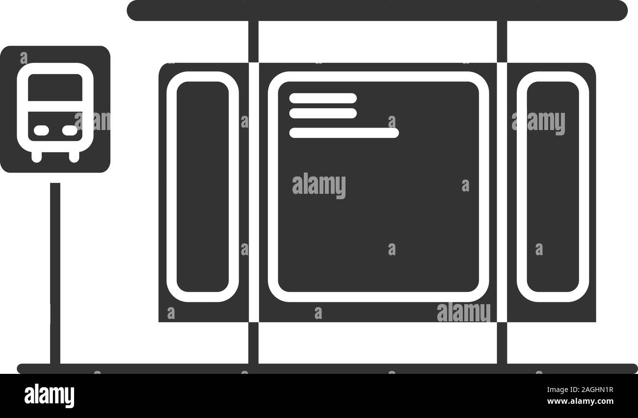 Bus shelter isolated Black and White Stock Photos & Images - Alamy