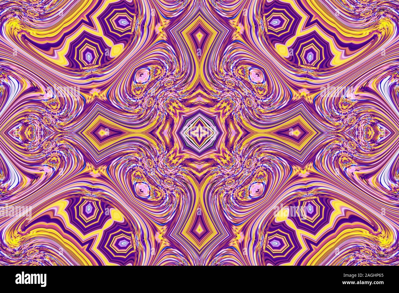 Four sided star abstract occultic mystic vibrant mandala Stock Photo ...