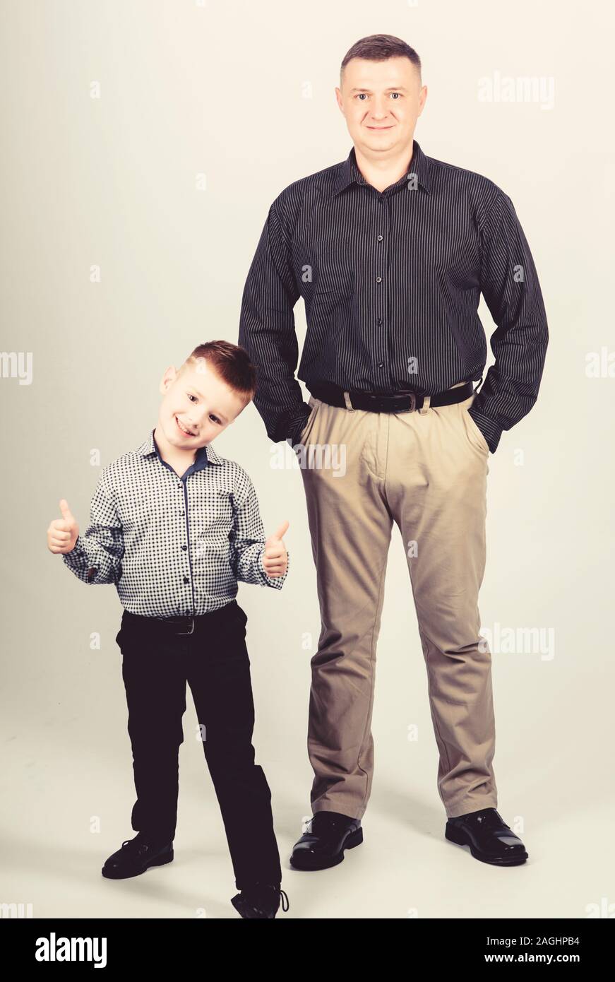 Father example of noble human. Family support. Family bonds. Trustful ...