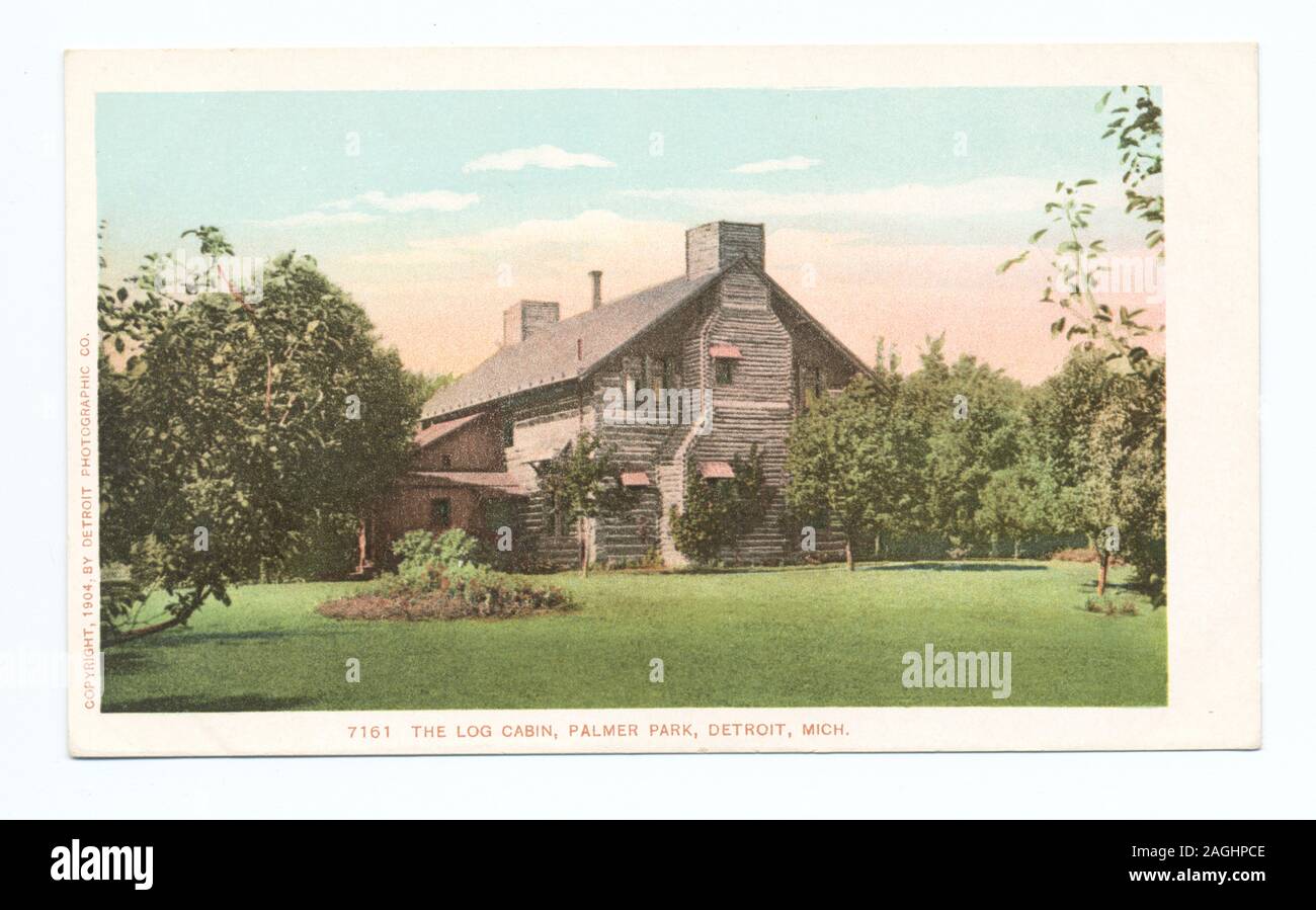 Postcard series number: 7161 1903-1904.; Log Cabin, Palmer Park ...