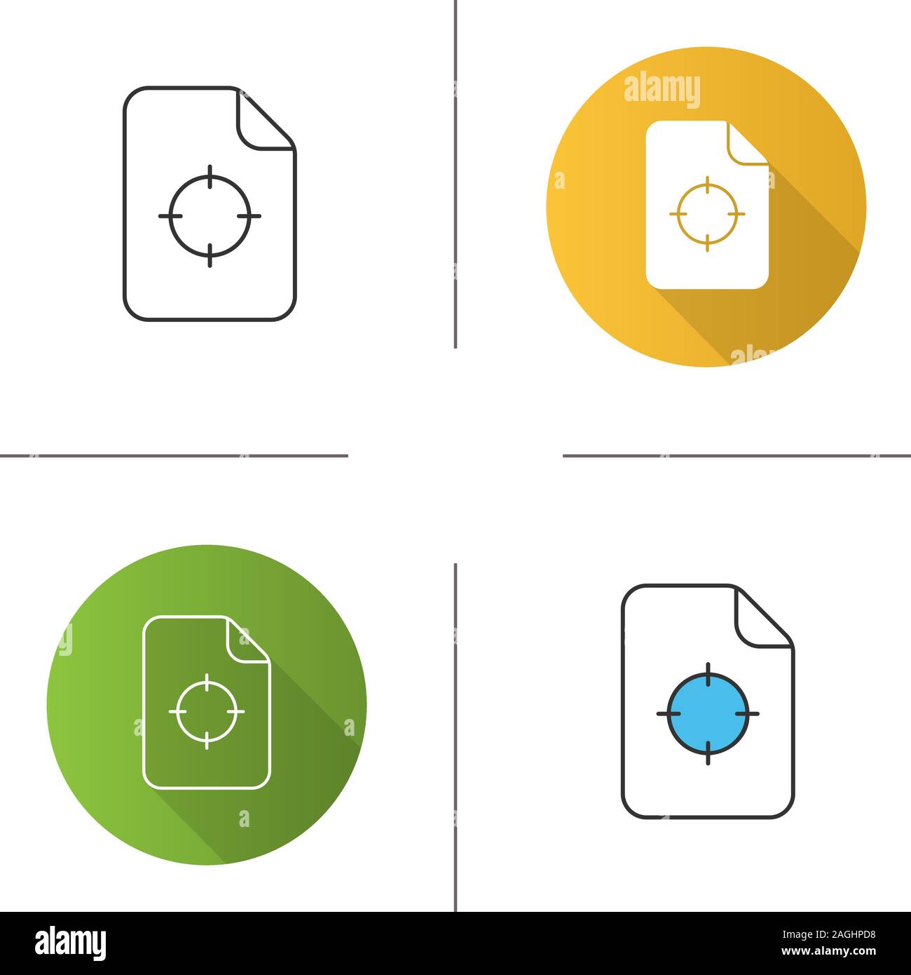 Printing registration mark icon. CMYK quality control. Flat design ...