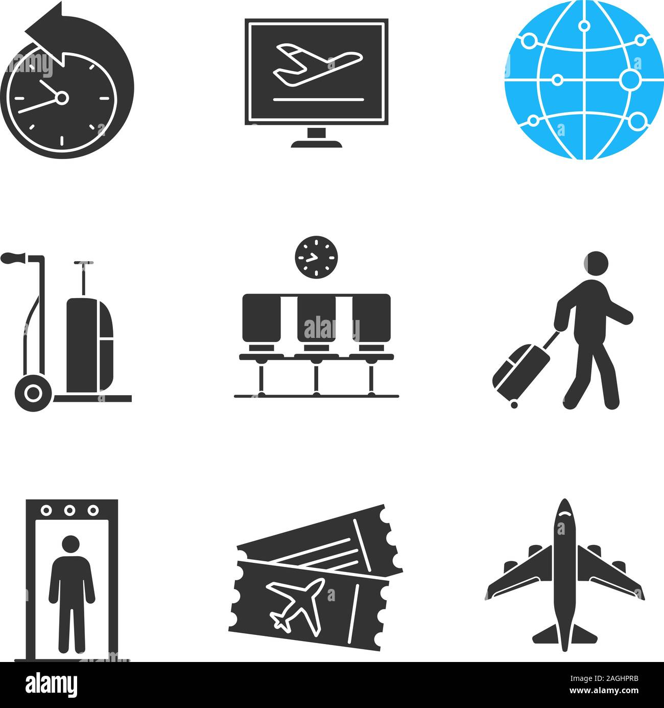 Airline booking hall Stock Vector Images - Alamy