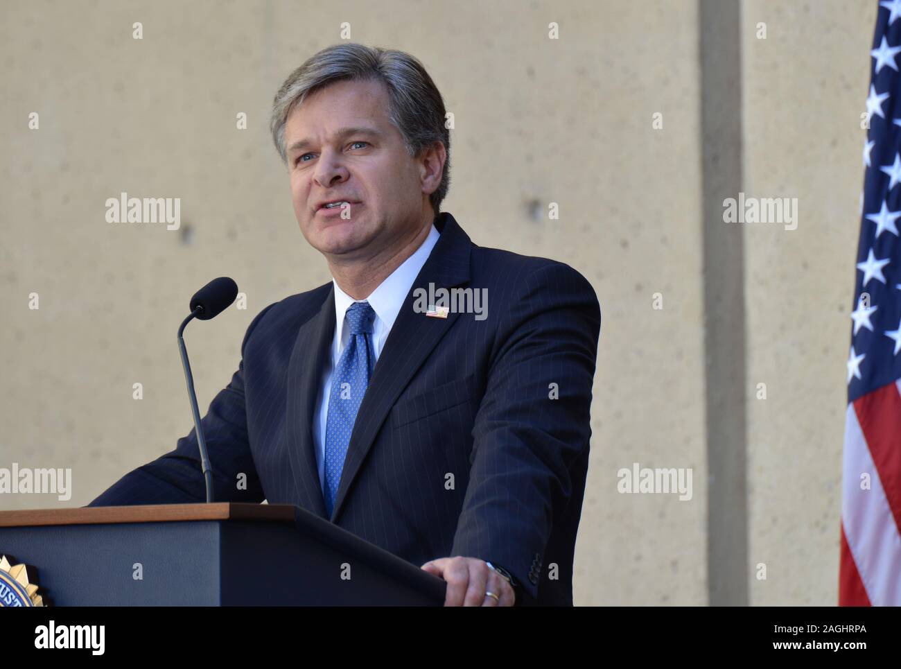 FBI Director Christopher Wray. The Federal Bureau of Investigation (FBI ...