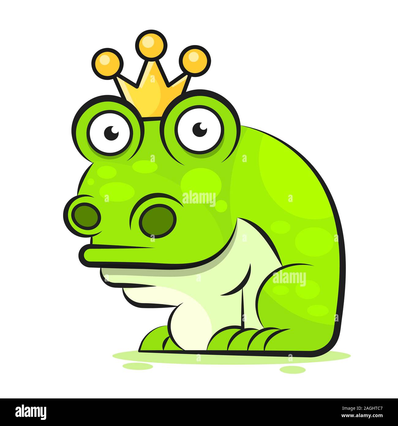 Illustration Of A Smiling Frog Suitable For Greeting Card, Poster Or T ...