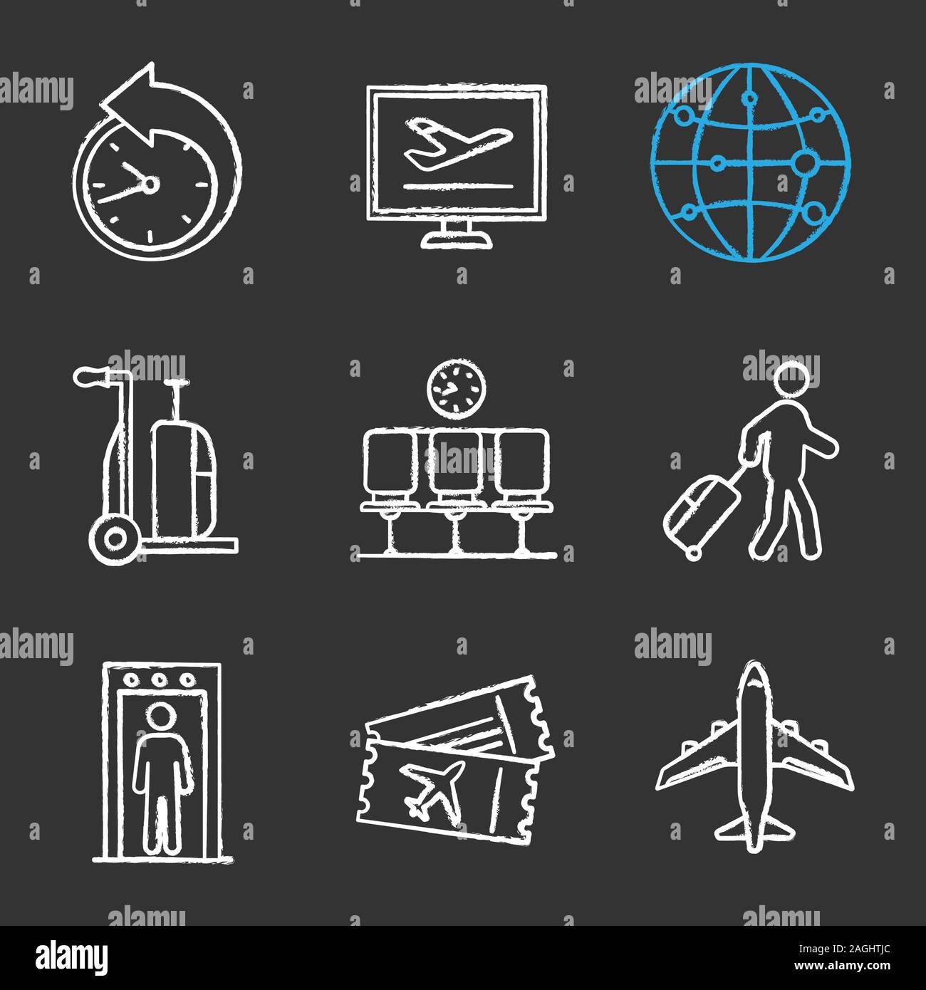 Airline booking hall Stock Vector Images - Alamy